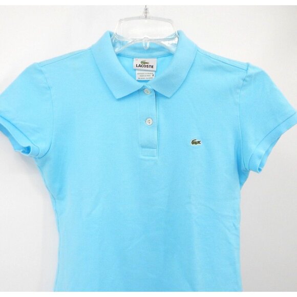 Lacoste | Tops | Lacoste Polo Shirt Short Sleeve Logo Alligator Preppy ...